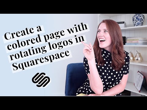How to build a colored page section with rotating logos in Squarespace