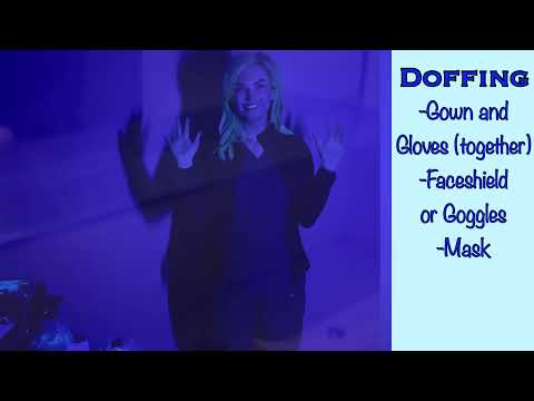 Donning and Doffing Standard PPE (Shown with black light)
