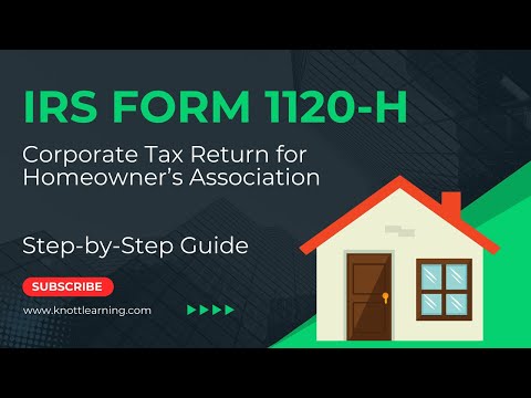 How to File Form 1120-H for a Homeowners Association
