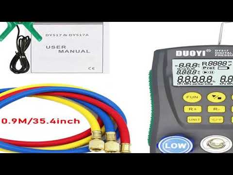 Digital refrigeration pressure gauge, air conditioning temperature detector, multi-function vacuum p