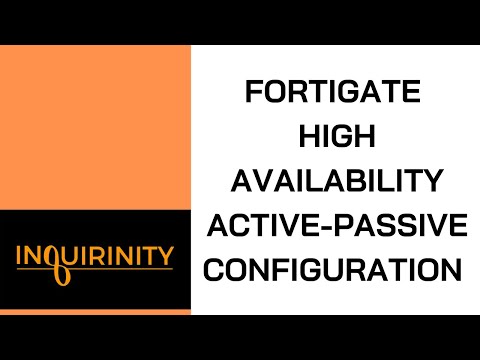 FortiGate High Availability Active Passive Configuration