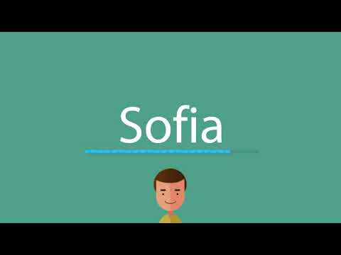 Sofia pronunciation