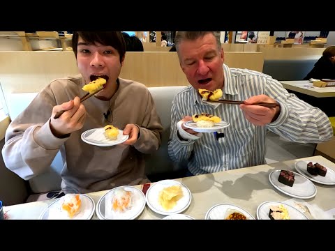 Japan Conveyer Belt Bargain SUSHI (Hama Sushi) - Eric Meal Time #757