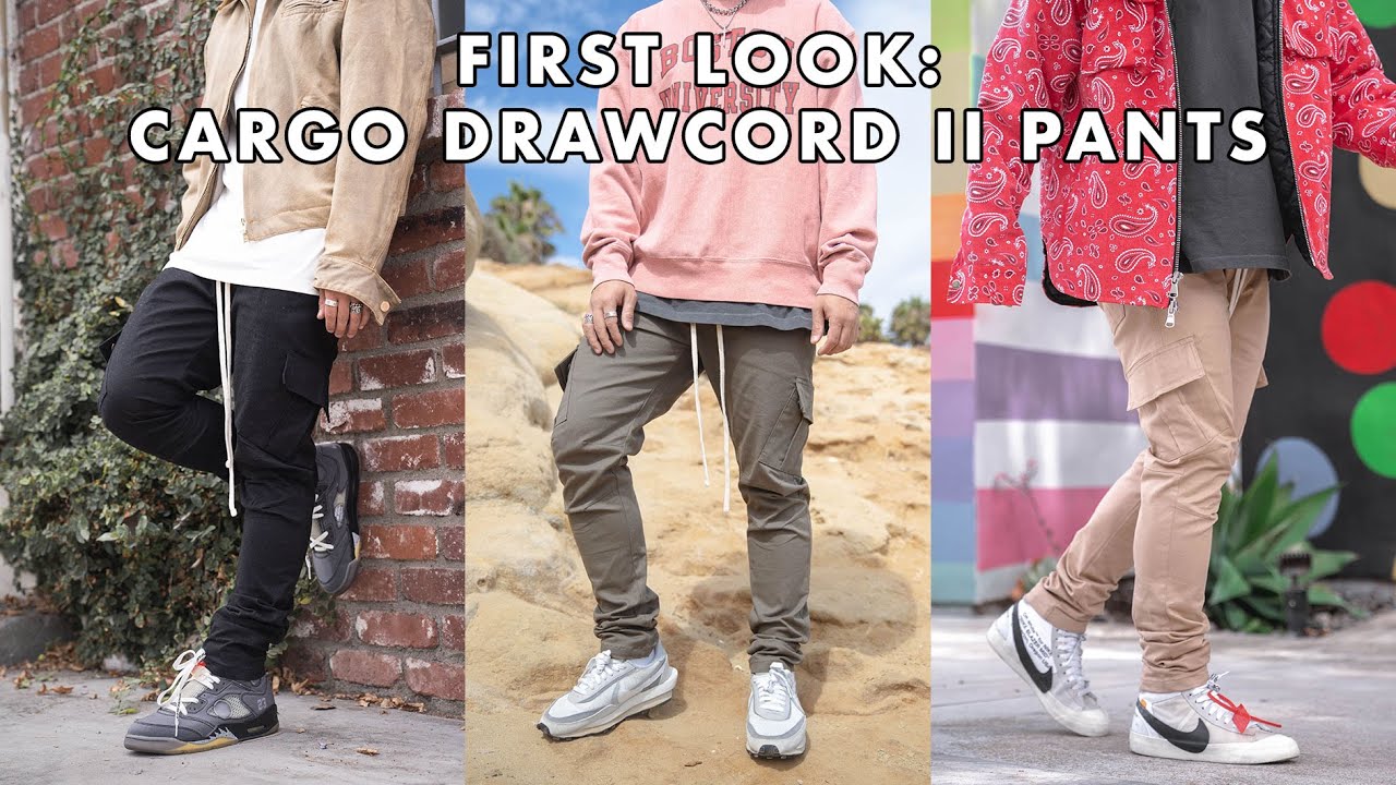 NEW CARGO DRAWCORD PANTS FROM MNML