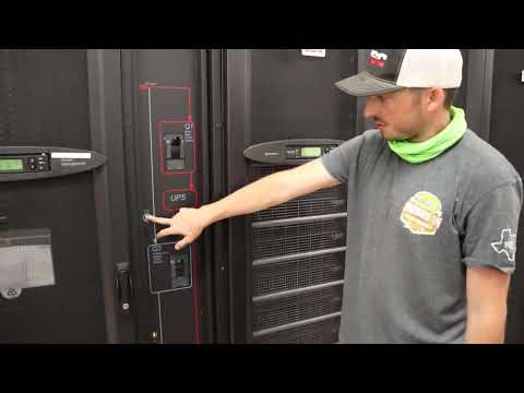 Schneider Electric Symmetra PX 100 UPS into Maintenance Bypass