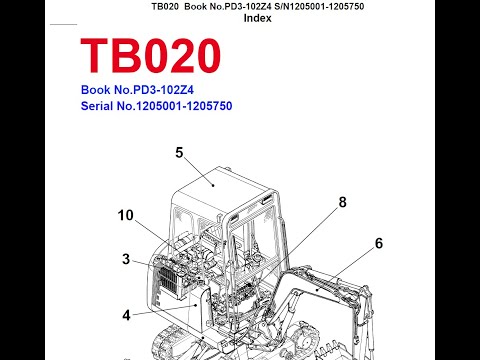 Takeuchi TB020 - Parts Catalog