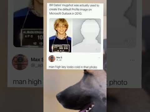 Bill Gates Mugshot Was Used For The Default Microsoft Profile Picture. (Doggo)