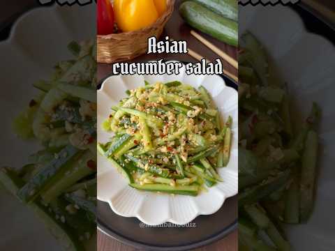Asian Cucumber Salad #cucumbersalad #salads #asiansalad #shorts #youtubeshorts #viralshorts #recipe