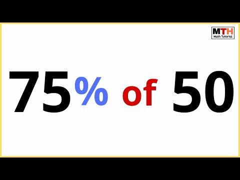 What is 75 percent of 50? (75% of 50)