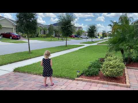 Excited Granddaughter seeing grandparents after 3 months