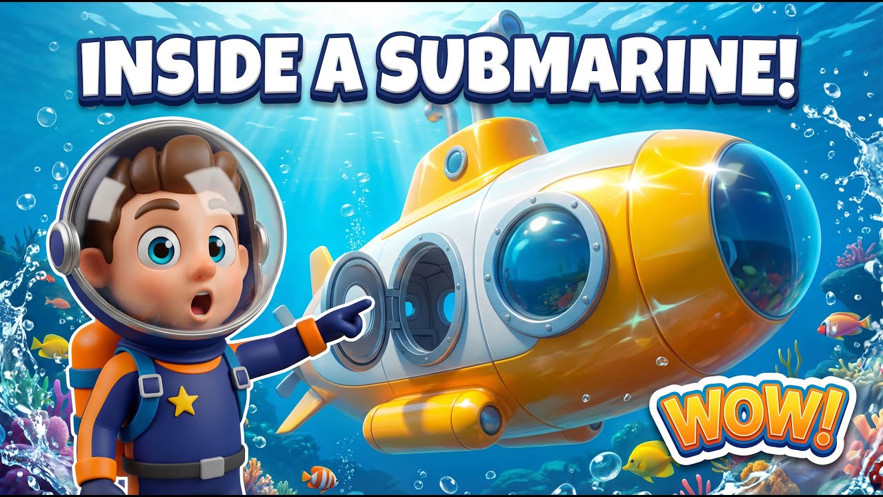 INSIDE A SUBMARINE! 😱🌊 The Underwater Ship Tour for Kids
