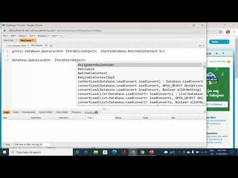 BATCH APEX (START,EXECUTE,FINISH METHODS) -APEX Programming
