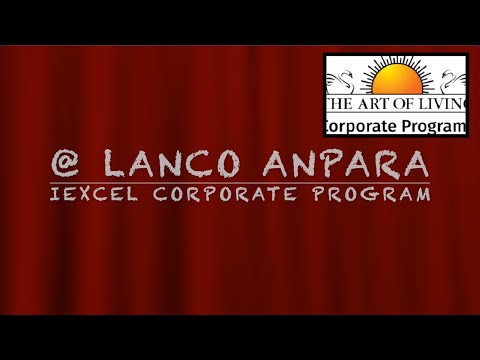 Corporate Program of Art Of Living at LANCO by Sanjay Sharma