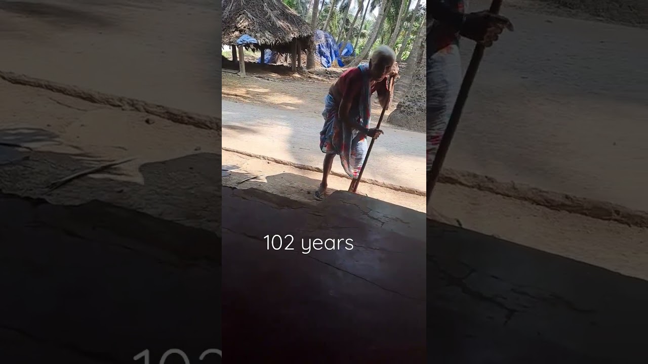 #102years old lady#still walking#still talking
