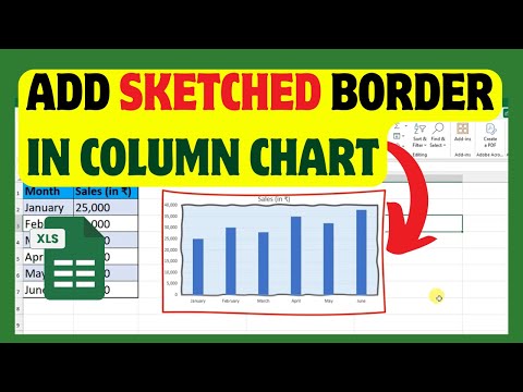 How To Add Sketched Border In Column Chart