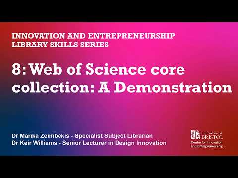 08 Web of Science core collection a demonstration