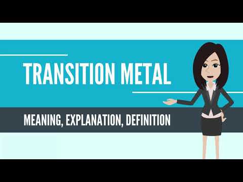 What Is TRANSITION METAL? TRANSITION METAL Definition & Meaning