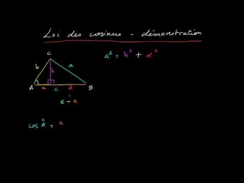 Démonstration de la loi des cosinus (vidéo) | Khan Academy