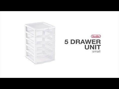 Sterilite Small 5 Drawer Unit