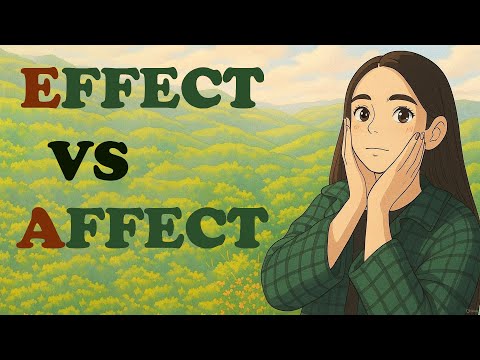 Affect or Effect?? What's the difference? Pronunciation and Meaning