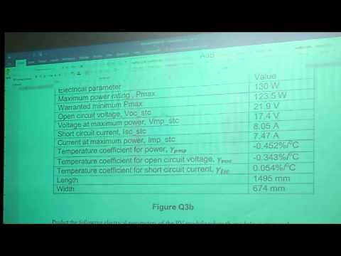 PV curve, IV curve and Fill Factor (FF)