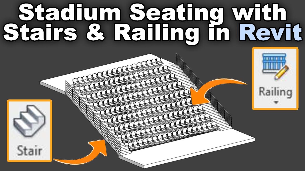 Stadium Seating with Stairs & Railing Tutorial