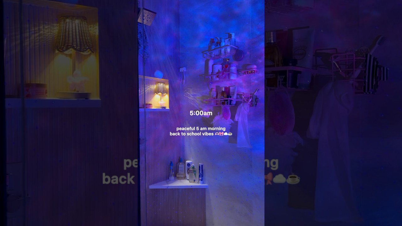 soft 5 am morning routine ☁️ back to school prep, school drop-off & cozy work vibes