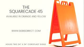 Squarecade 45 Sign Stand Signicade - outdoor durable plastic a-frame stands