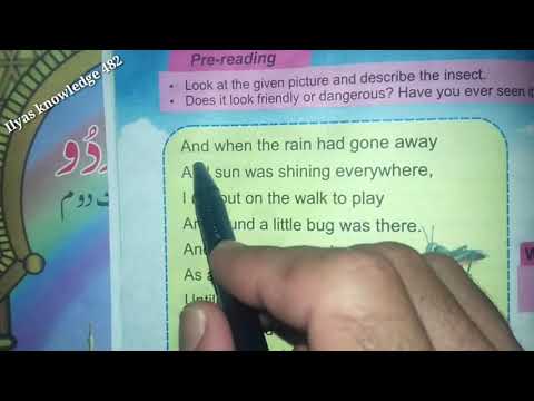 Class 2 English | Lesson A tiny creature | Text Reading and Urdu Translation