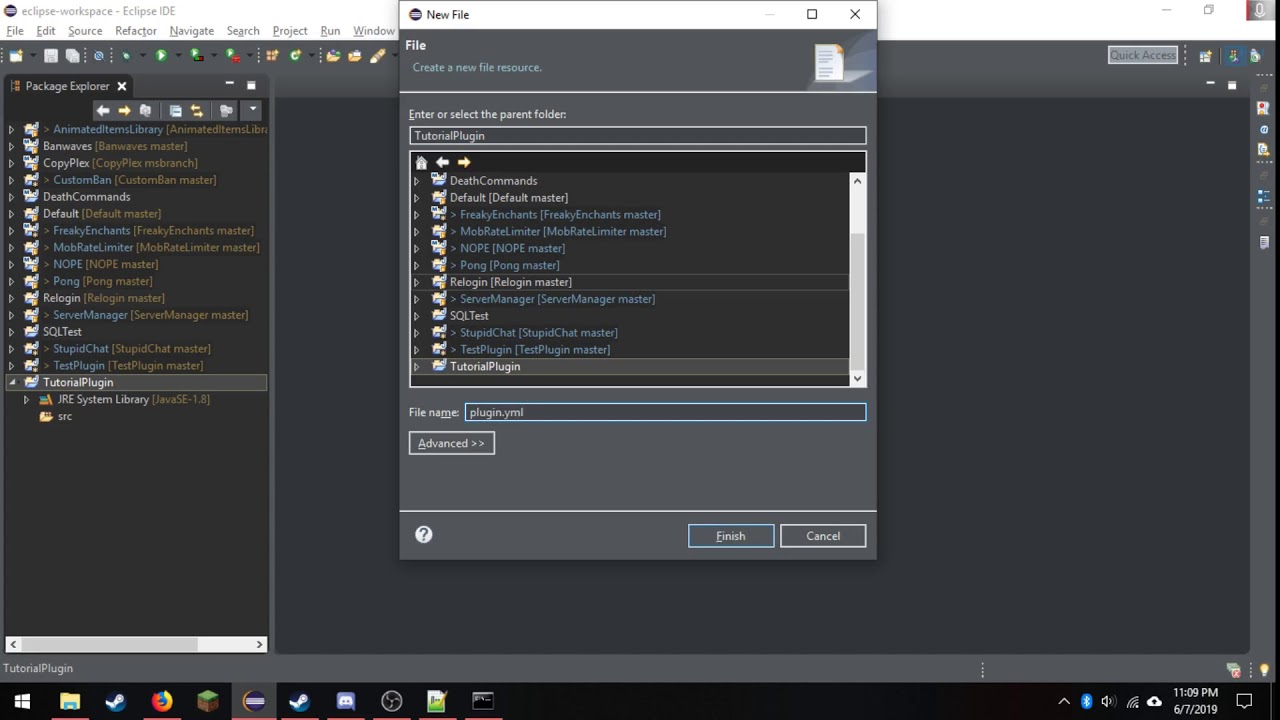 Minecraft Java Plugin Tutorial [Episode 1 - Hello World]