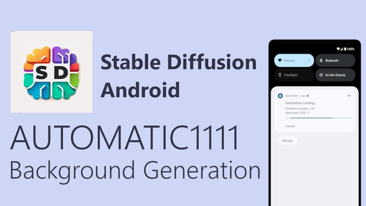 Stable Diffusion Android / Background generation Demo (AUTOMATIC1111)