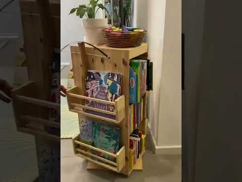 IKEA HACK: How to make a rotating bookshelf using Trofast units