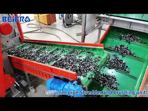 BEIER 1600mm HDPE Pipe Shredder and crusher Line