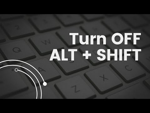 Turn OFF ALT +SHIFT Key for Language Change in Windows 10, 11