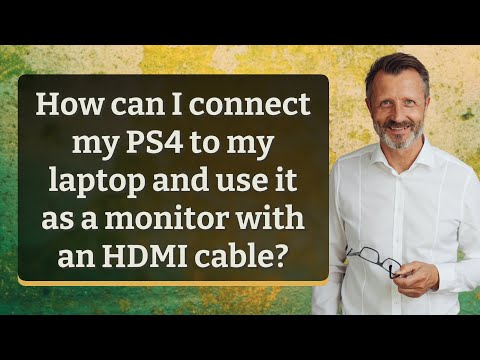 How can I connect my PS4 to my laptop and use it as a monitor with an HDMI cable?