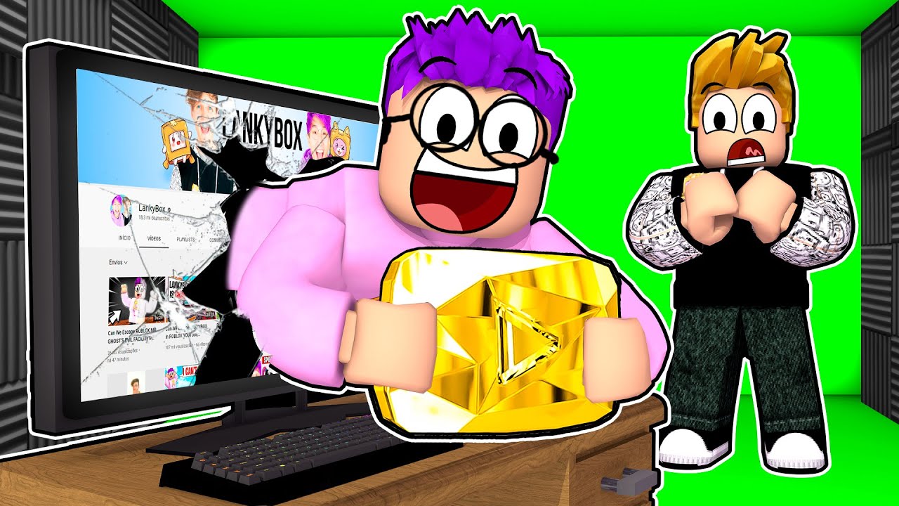 Can We Escape LANKYBOX In ROBLOX YOUTUBE STORY!? (WE'RE IN THE GAME!)