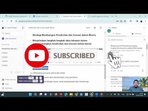 Part 4 : Menulis paper dengan teknologi AI Jenni