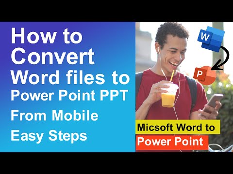 How to convert Word file to PPT file in mobile