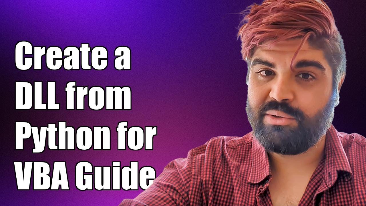 Create a DLL from Python Code for VBA Integration: Step-by-Step Guide