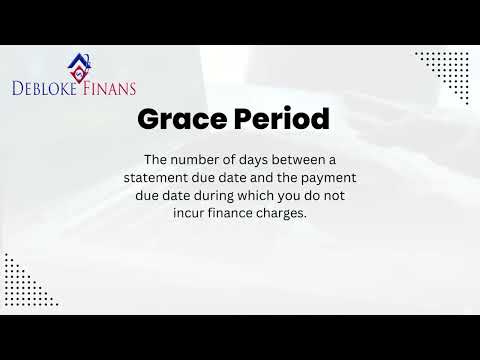 Credit Definitions Grace Period