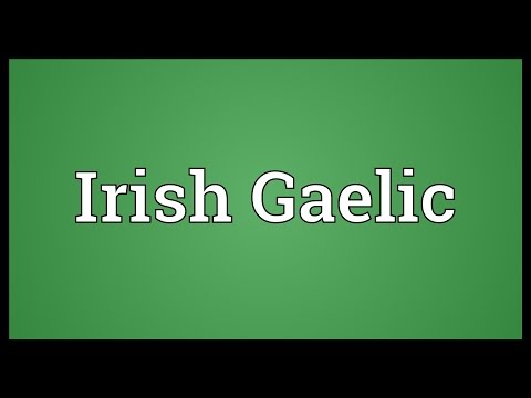 Irish Gaelic Meaning