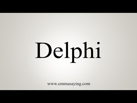 How To Say Delphi