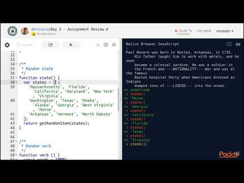 Learn JavaScript and jQuery in 7 Days Assignment Review from Day 2| packtpub com - Mind Luster