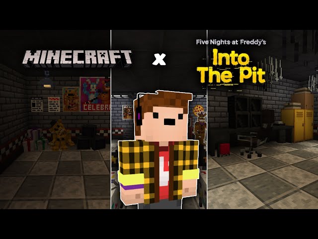 Custom "FNAF: Into The Pit" Pizzeria Minecraft Map