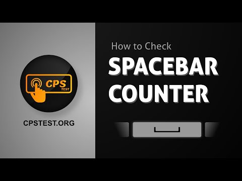 How To Spacebar Click Count ? Spacebar Counter | Spacebar Test