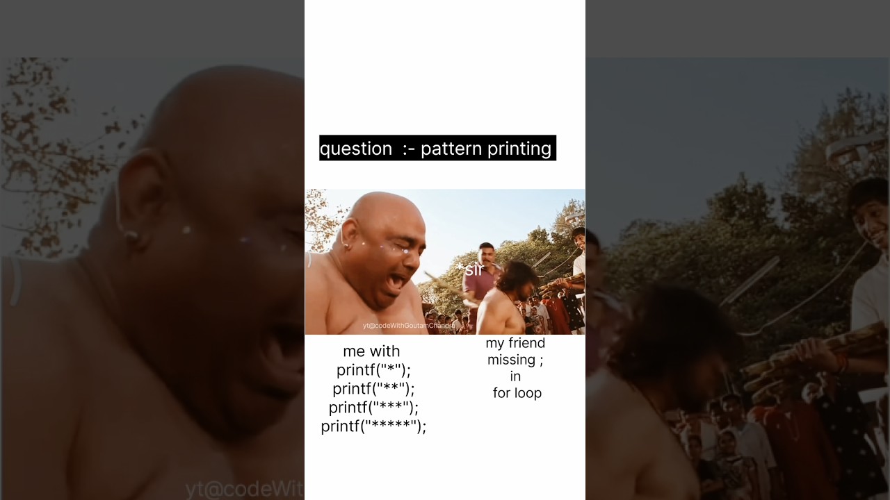 print statement #coding #memes #codingmemes #codewithgoutamchandra