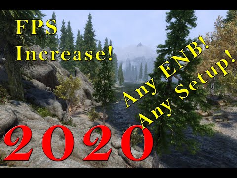 How To Increase Your FPS In Skyrim SE 2020! With Any ENB! No Mods!