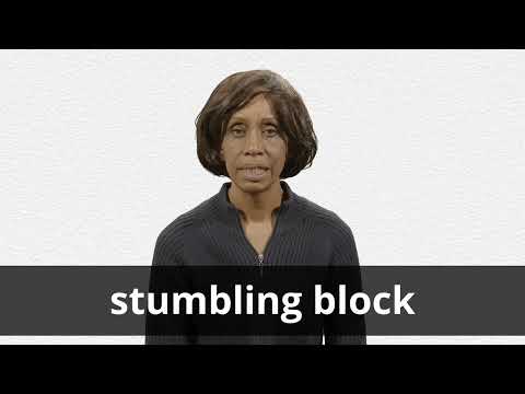 STUMBLING BLOCK definition and meaning | Collins English Dictionary