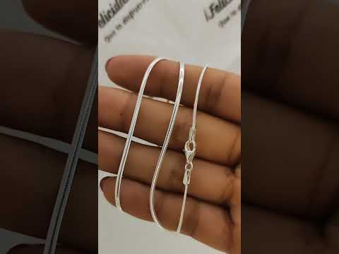 Cadena de plata ovalada Serpiente ⛓️