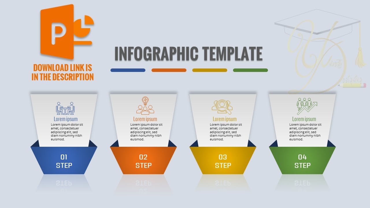 reflective infographic presentation slide in powerpoint tutorial no 116